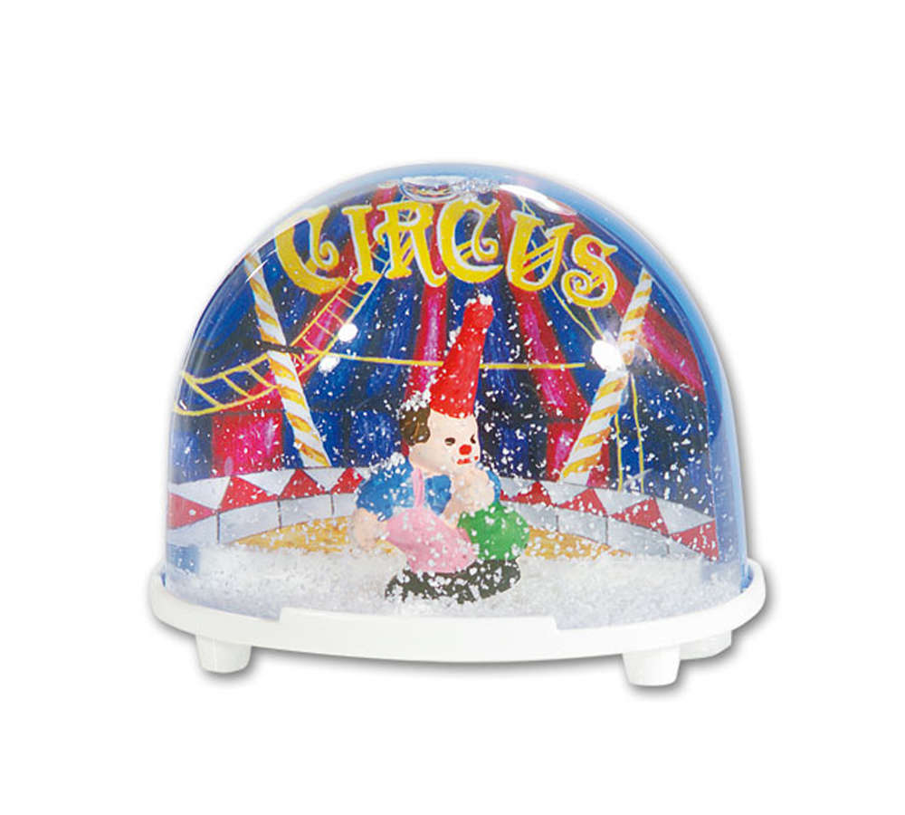 Small snow globe "Clown" | Roncalli circus decoration Ø 5.5 cm | Gift ...